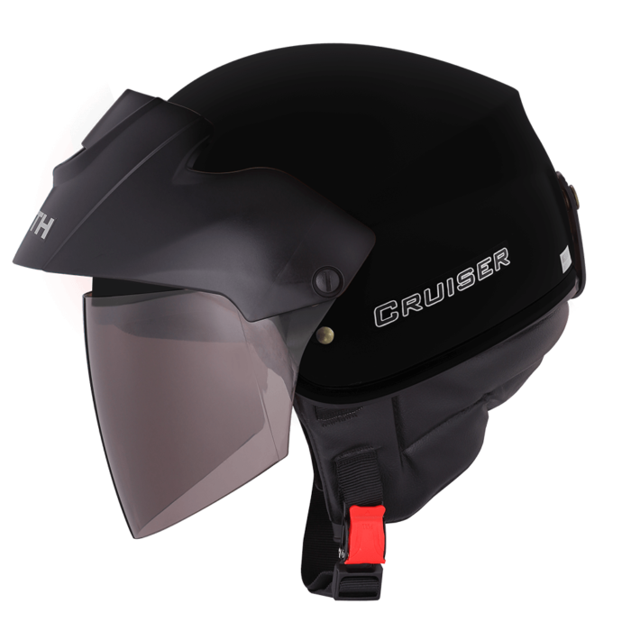 Keith Cruiser Helmet – Black Colour - Keith Cruiser Helmet