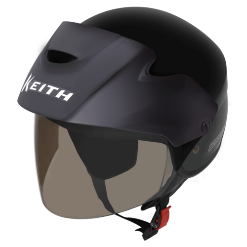 Keith Cruiser Helmet – Black Colour - Keith Cruiser Helmet